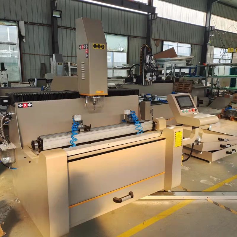1200mm CNC Punching Aluminum Profile Hole Drilling Milling For Window ...