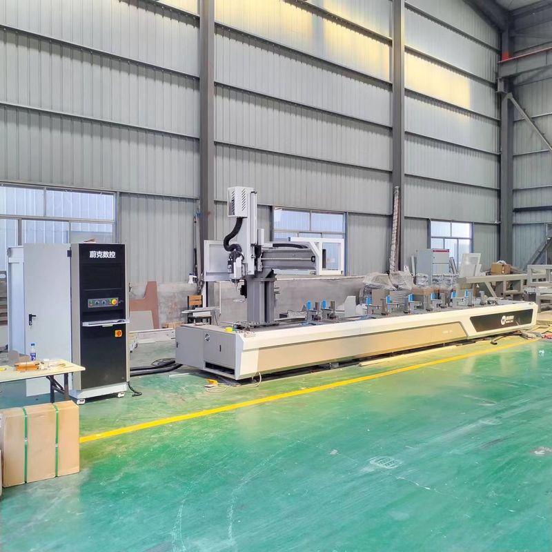 Aluminium Cutting Machine CNC 4 Axis Drilling Milling And Cutting ...