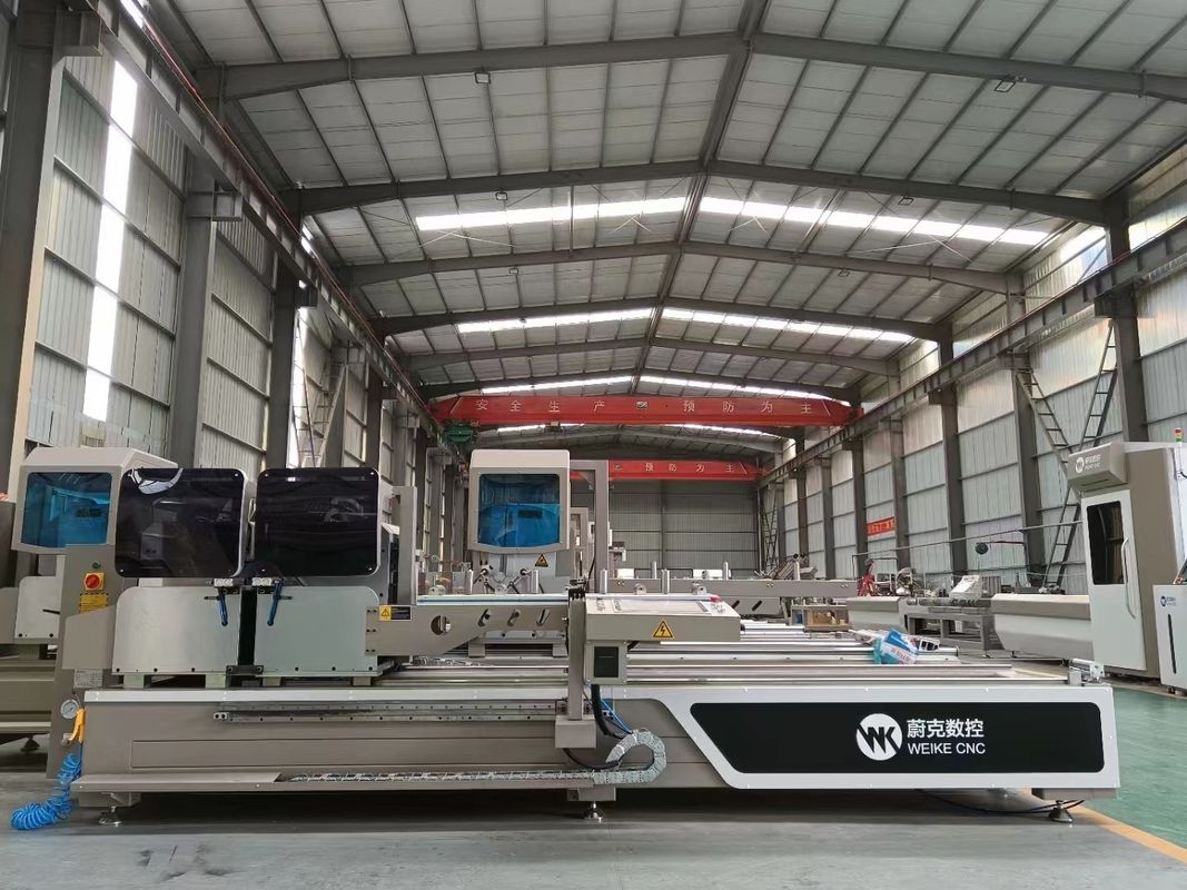 600mm CNC Double Head Mitre Saw for cutting aluminum profile on windows ...