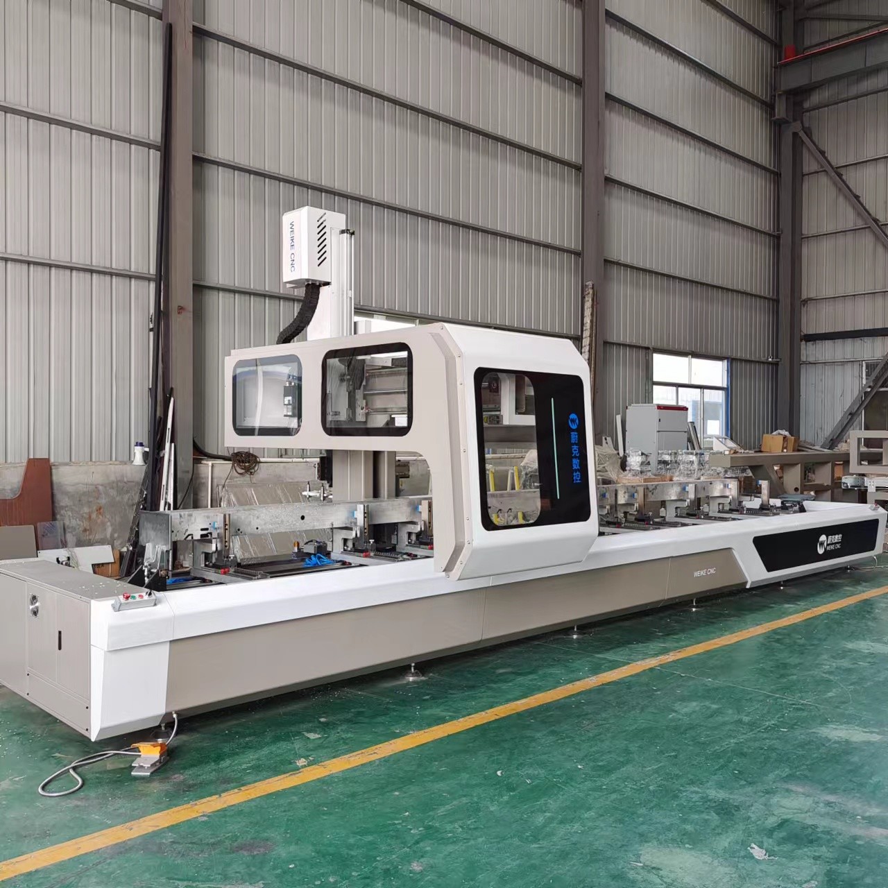 1500mm 4 Axis Curtain Wall Machine RTCP Aluminum Extrusion Cnc Machine