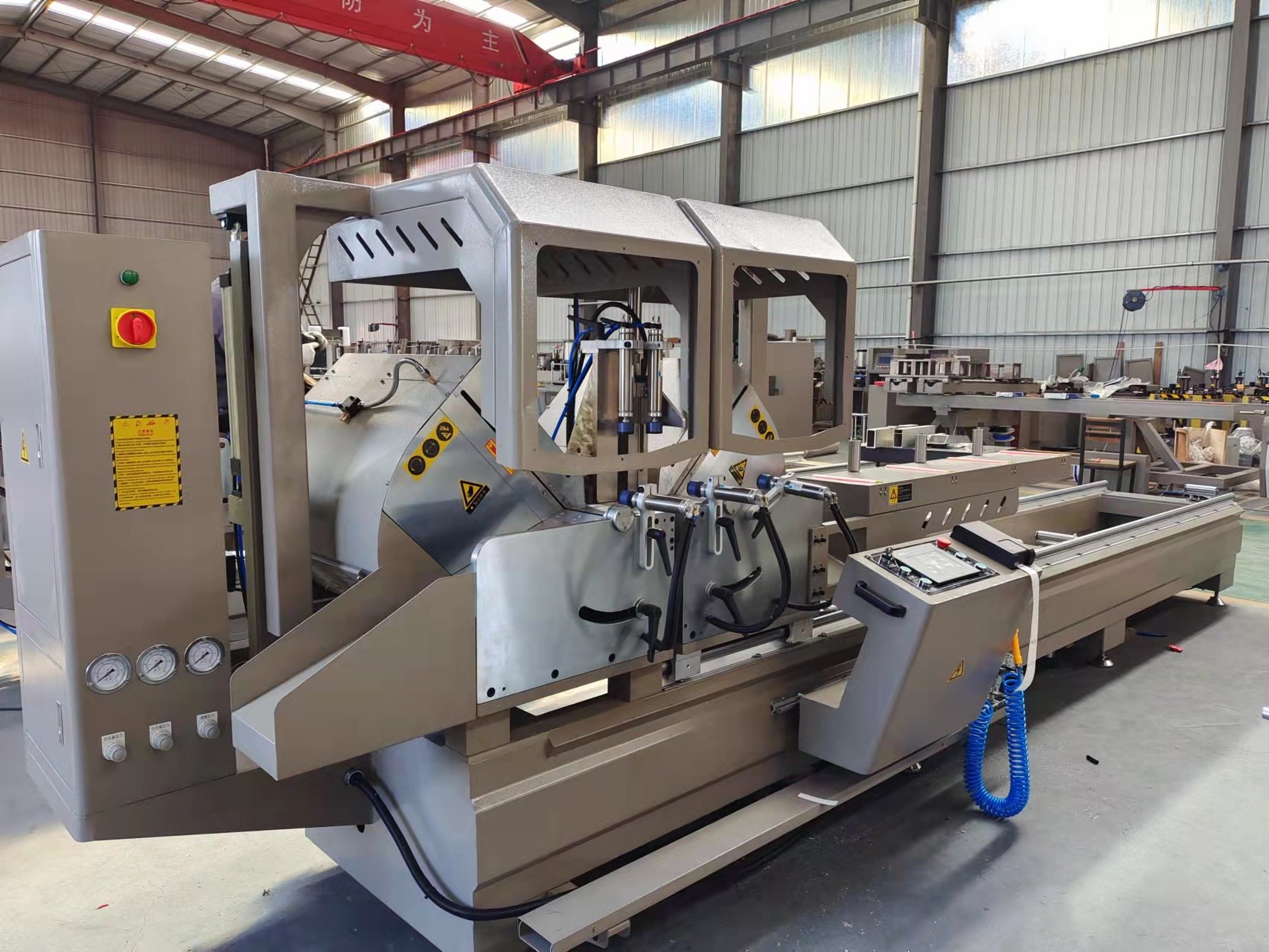 6000mm CNC Double Head Mitre Saw 45 Degree Upvc Window Frame Cutting ...