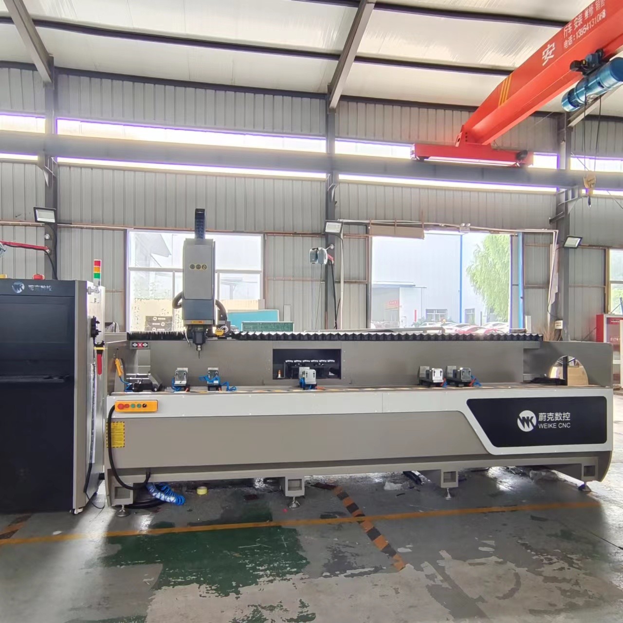 Aluminum Machining Center 400mm Aluminium Window Manufacturing Machinery