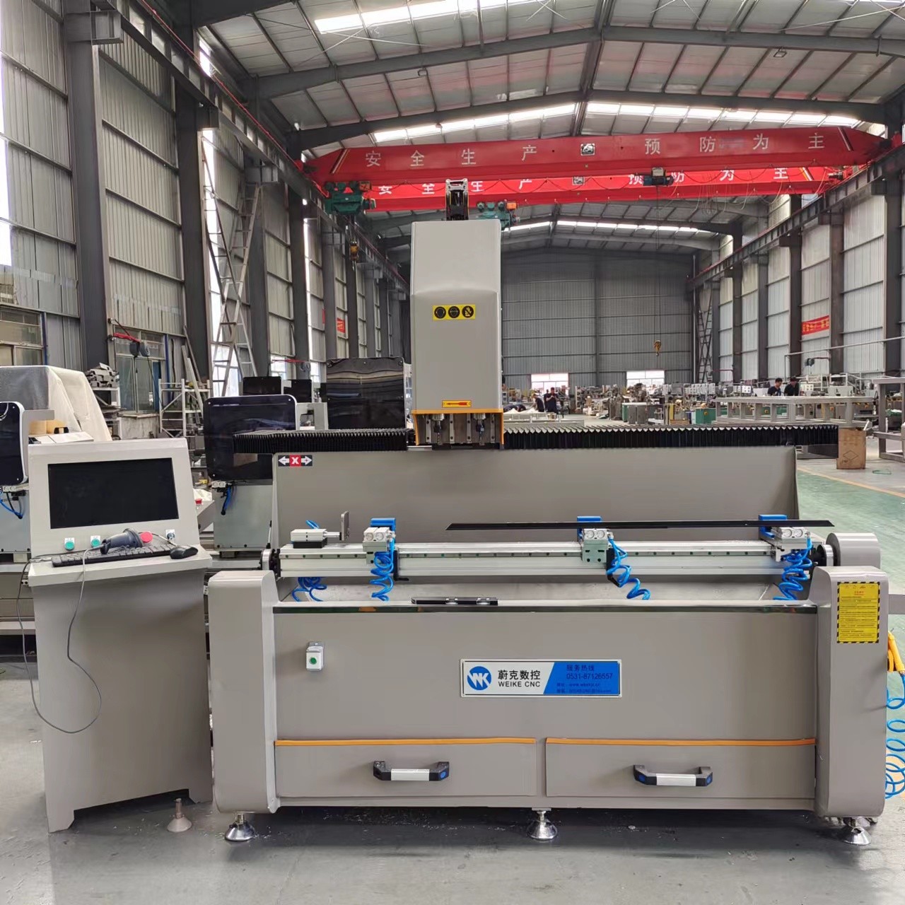 1.5m Aluminium CNC Drilling Milling Machine Used For Aluminum Window Frame